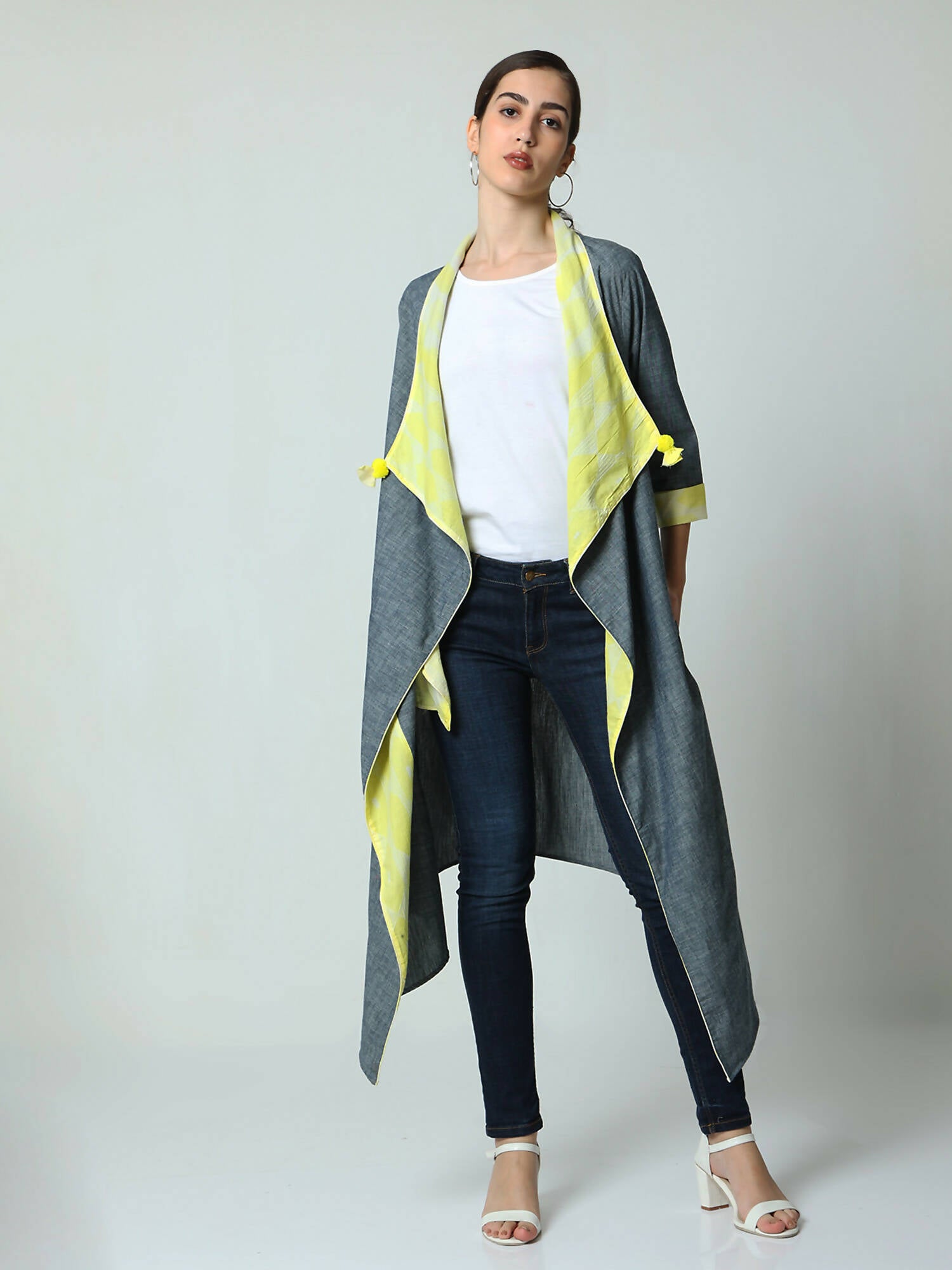 Shibori Overlay in Denim | Upcycled Jacket – REFASH