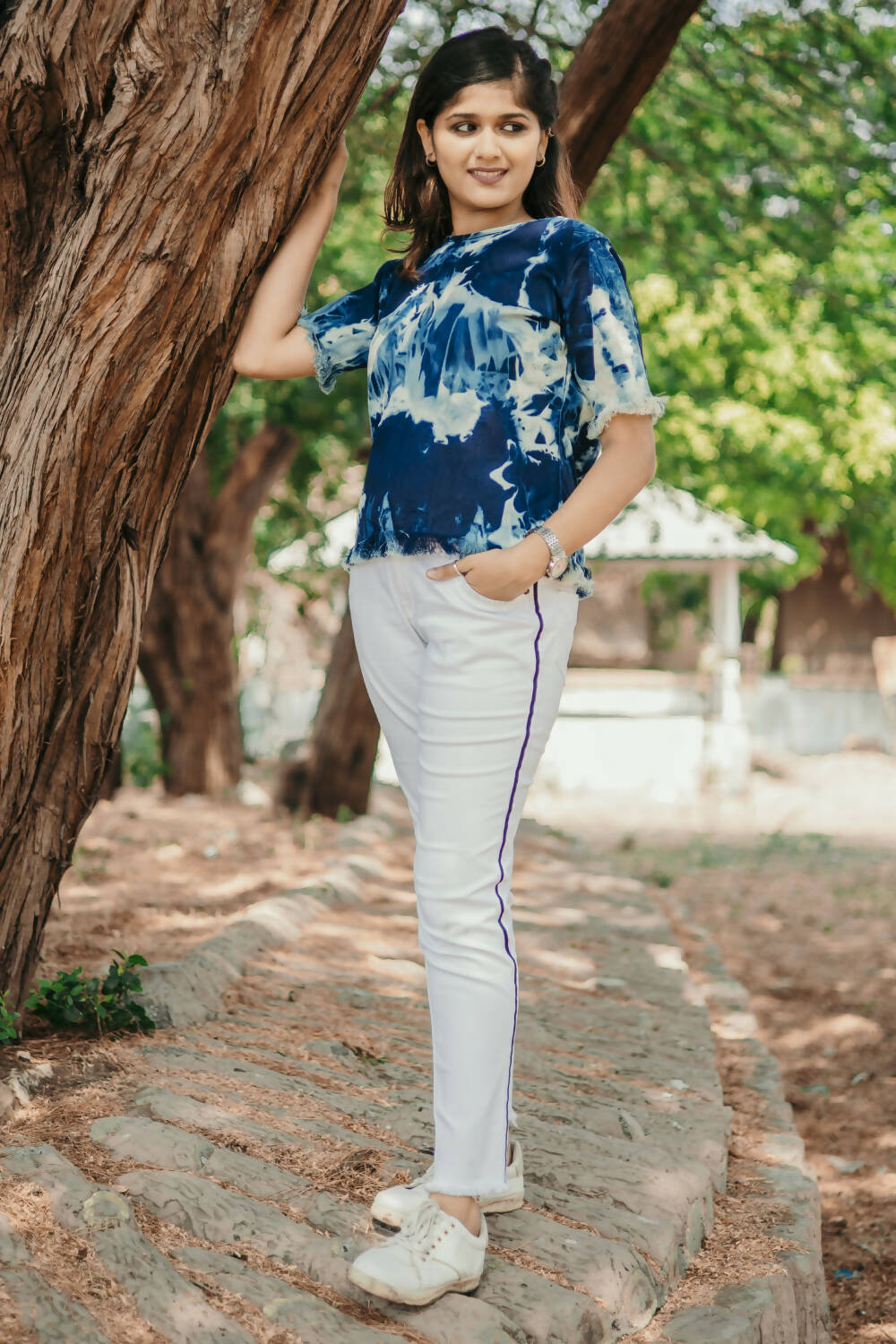 Tie and Dye Crop Top | Upcycled Tie and Dye Crop Top – REFASH