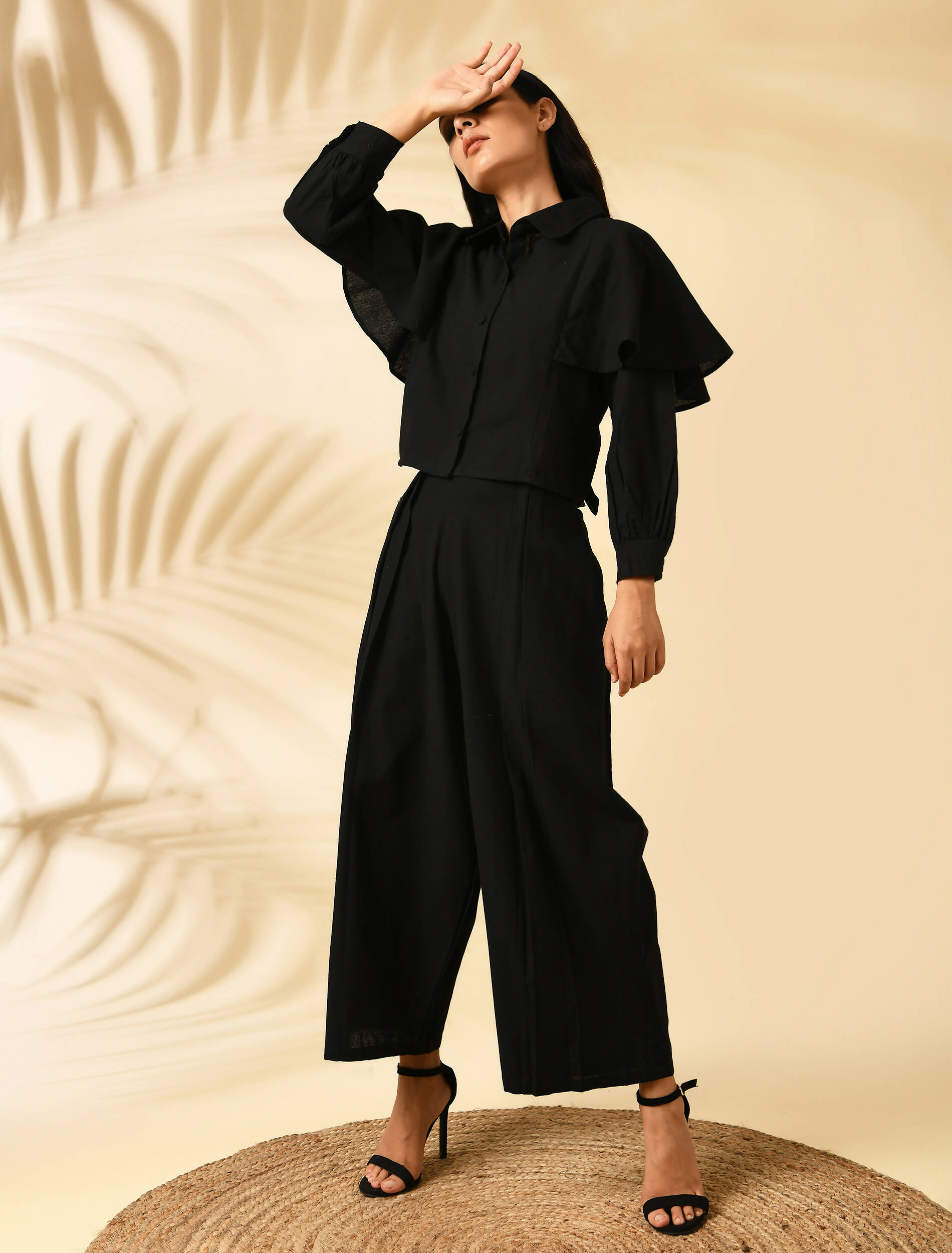 All Black Co-Ord Set | Upcycled All Black Co-Ord Set – REFASH